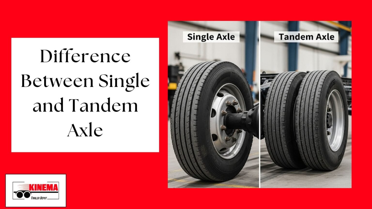 The Difference Between Single Axle and Tandem Axle